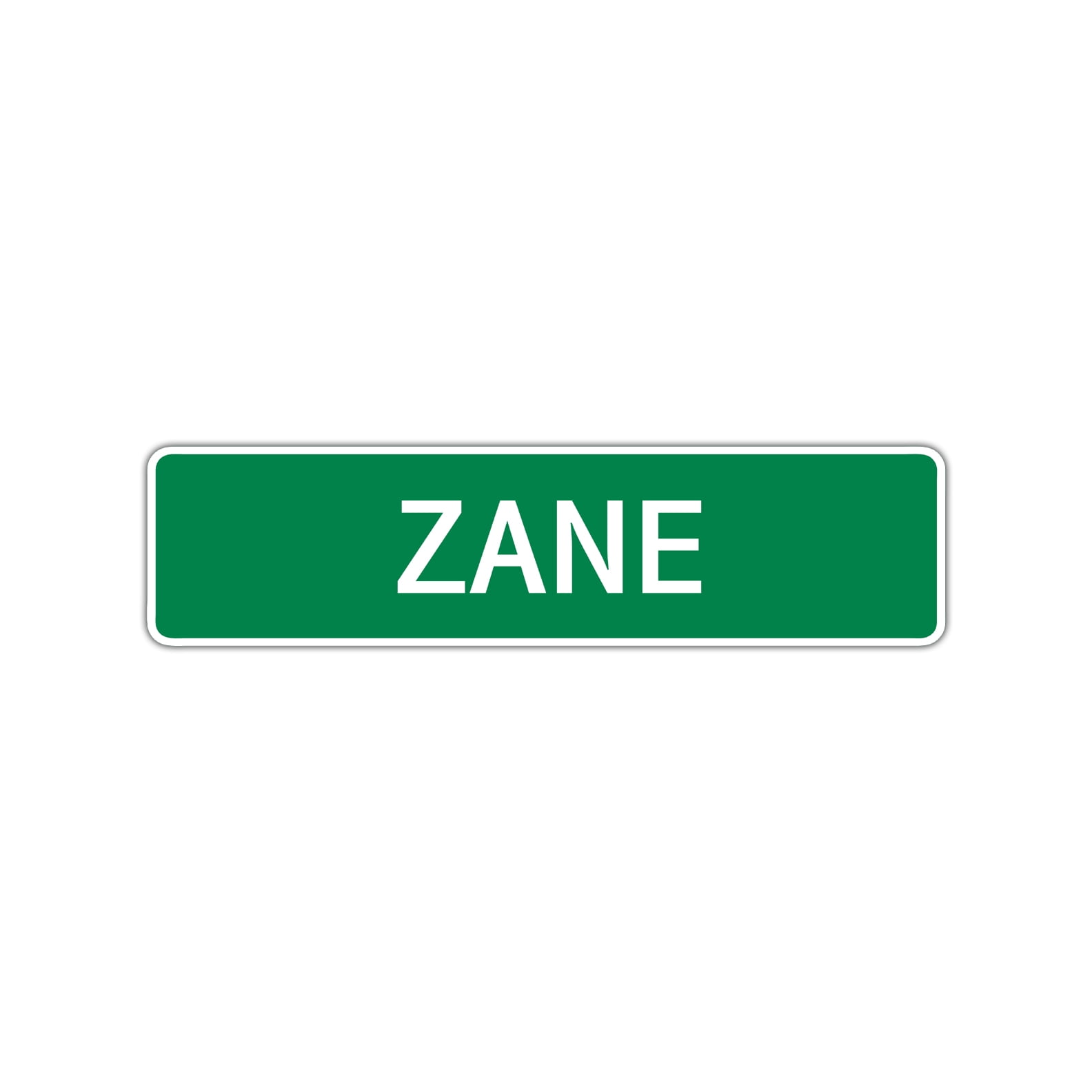 Zane Boys Children Name Indoor Outdoor Letter Printed Label Wall Plaque ...