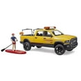 1/16 Bruder RAM 2500 Power Wagon Life Guard Truck with Figure, Stand Up ...