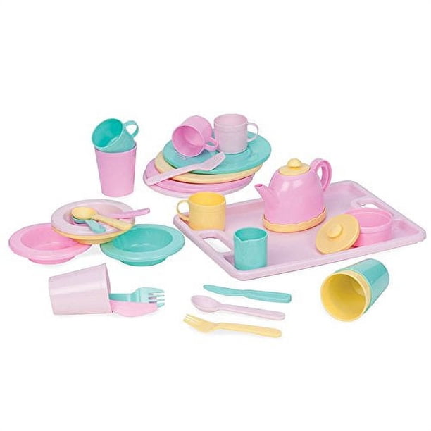 Play Circle by Battat - Dishes Wishes Dinnerware Set - Colorful Plates ...
