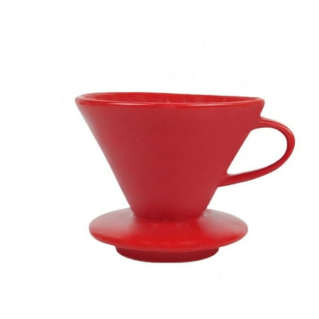 Ceramic coffee funnel filter cup conical spiral filter dripper hand ...