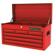 Westward Red Light Duty Metal Toolbox, Intermediate Chest 48RJ72 ...