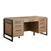 Martin Furniture Carson Wood L-Desk & Return Writing Table Office Desk ...