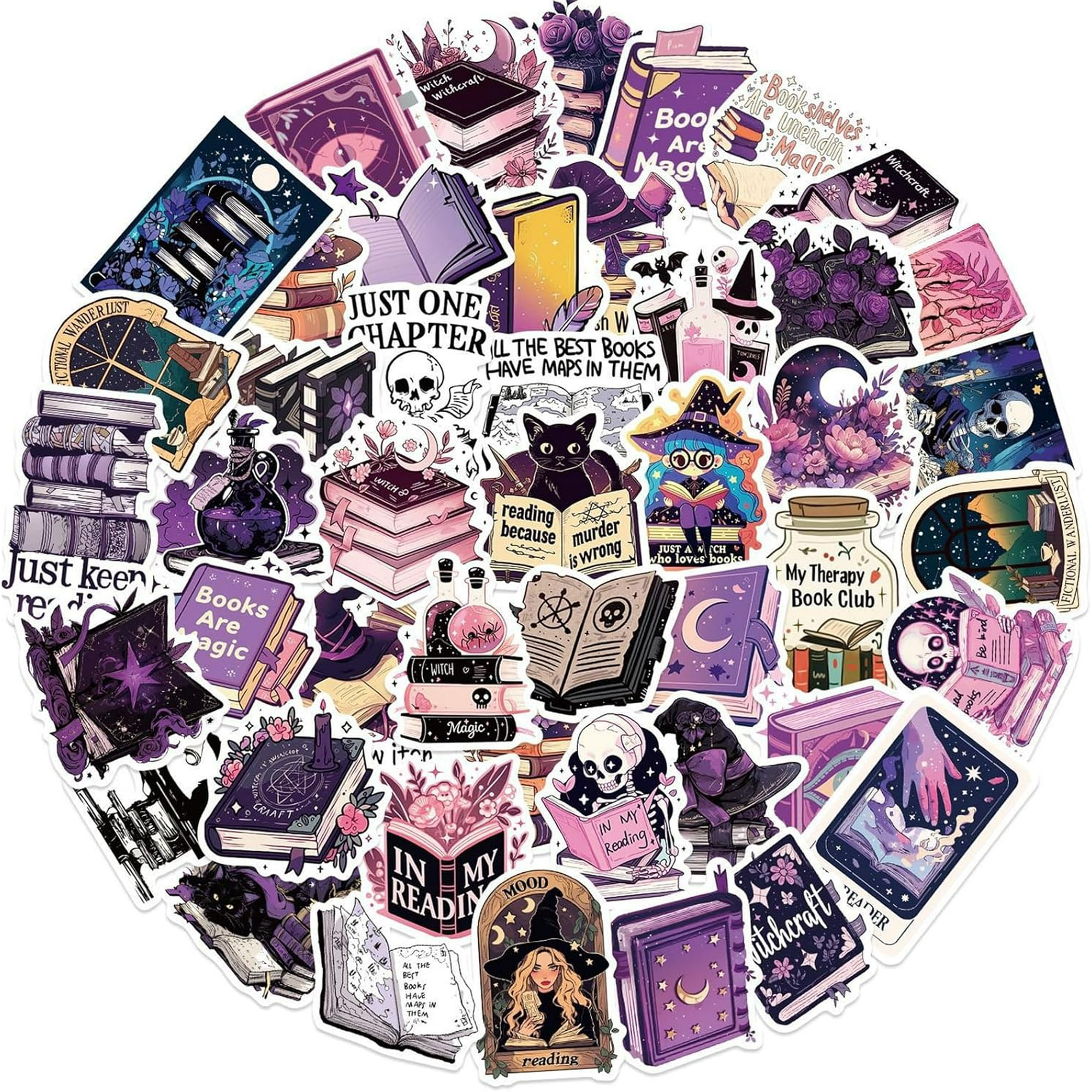Click here for Unbranded 50pcs Bookish Witch Stickers - Witchy St... prices