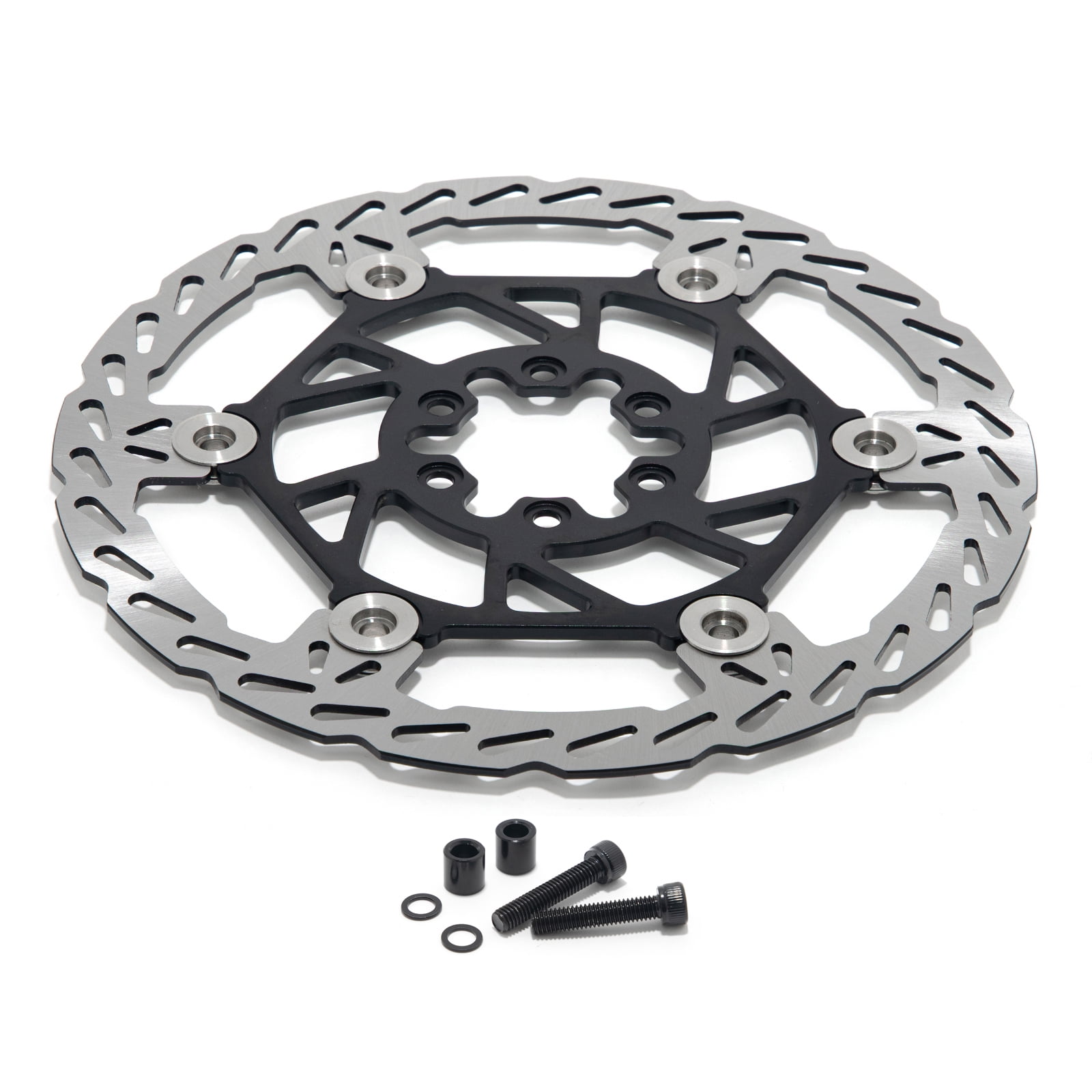 Oversize 220mm Rear Brake Disc Rotor + Bracket for Sur Ron Light Bee LB ...