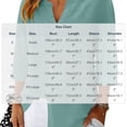 Babysbule Notch Neck Button Front 3/4 Sleeve Blouse with Side Vent ...