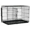 Precision Pet 2 Door Dog Crate, Black, Medium, 37"L - Walmart.com