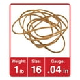 Universal Rubber Bands, Size 16, 2-1/2 x 1/16, 1900 Bands/1lb Pack ...
