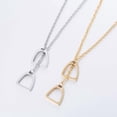 ANXPTIME Fashionable Horse Stirrup Necklace Adjustable Length Necklace ...