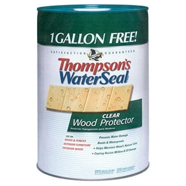 Thompson's WaterSeal Waterproofer Plus Wood Protector, Clear, 5 Gallon ...