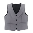 Boys' Formal Suit Vest 5-15Y Solid Color Dress Waistcoat Sleeveless ...