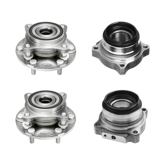 AutoShack Front Wheel Hub Bearing Assemblies with ABS| Replacement for ...