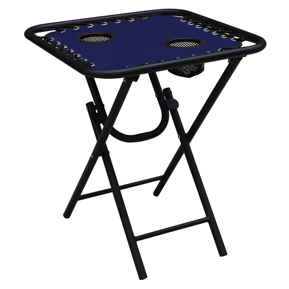 Living Accents Square Blue Bungee Side Table - Walmart.com - Walmart.com