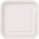Square Paper Plates, 9 in, White, 14ct - Walmart.com