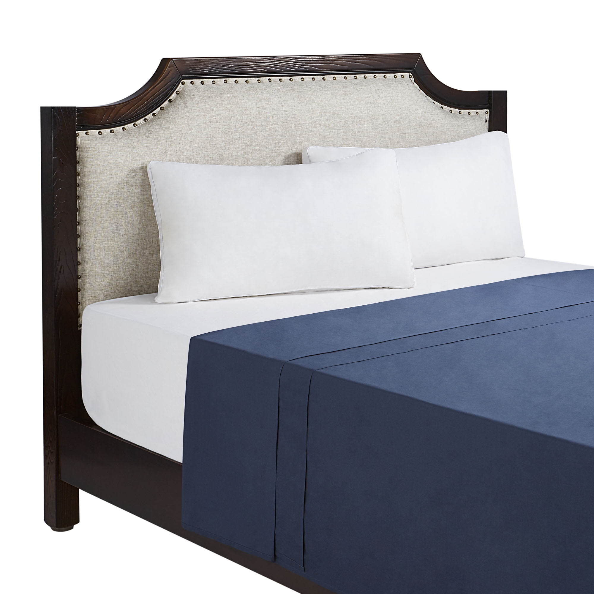 Mainstays Dark Blue Flat Sheet  Double