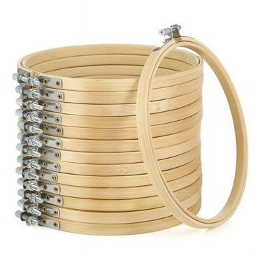 Embroidery Hoops, Bamboo Hoops with Adjustable Screw for Home Ornaments ...