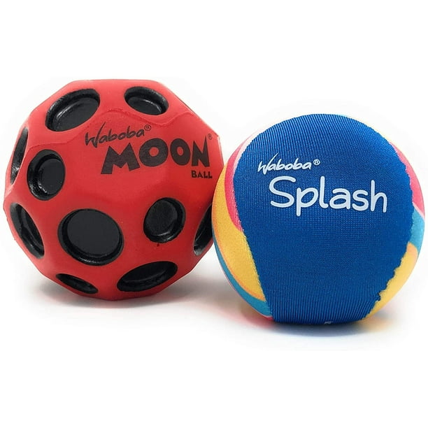 Waboba Balls 2 Pack Bundle | Water Bouncing Splash and Moonball ...