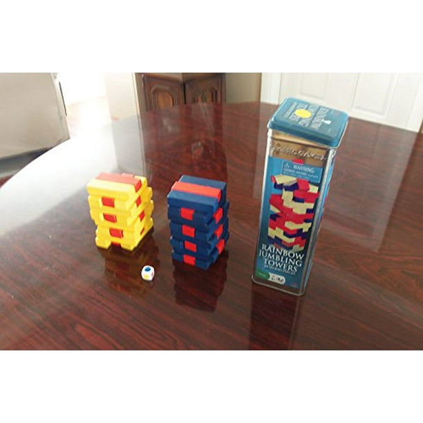 Rainbow Jumbling Towers ~ 48 Wood Pieces - Walmart.ca