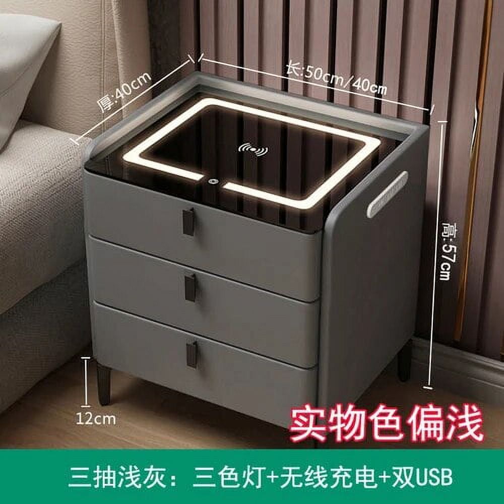 Smart Console Nightstand Frames Cabinets Luxury Storage Mobile Bedroom ...
