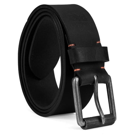 Timberland PRO Men's 40mm Workwear Leather Belt, Black/Roller Buckley ...