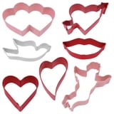 R&M International Valentine Color Cookie Cutter 7 Piece Set - Walmart.com