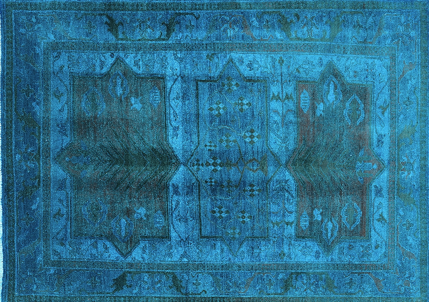 Ahgly Company Indoor Rectangle Oriental Light Blue Industrial Area Rugs ...