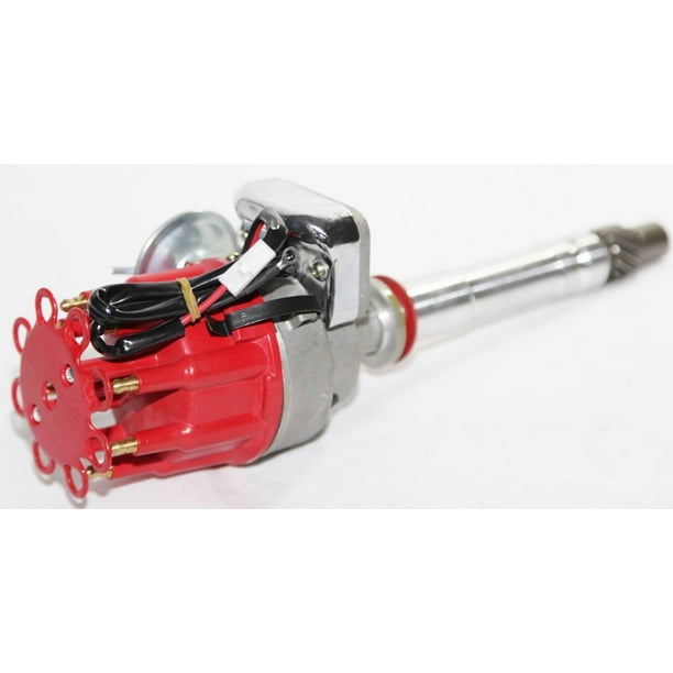 High Energy Ignition Distributor Small Base Red Cap fit Chevy 305 327 ...