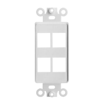 Big-A - [10 Pack] 6 Port Keystone Wall Plate, Low Profile Single-Gang ...