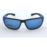 Python 11693 Sunglasses Matte Black/Blue - Walmart.com