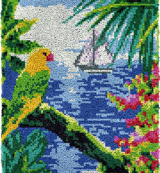 Parrot Scenery | Rug Making Latch Hooking Kit - Walmart.com