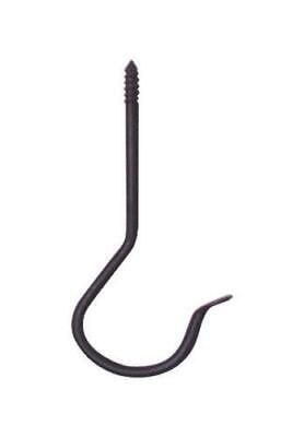 Panacea Black Wrought Iron 6 in. H Threaded J-Hook Plant Hook (Pack of ...