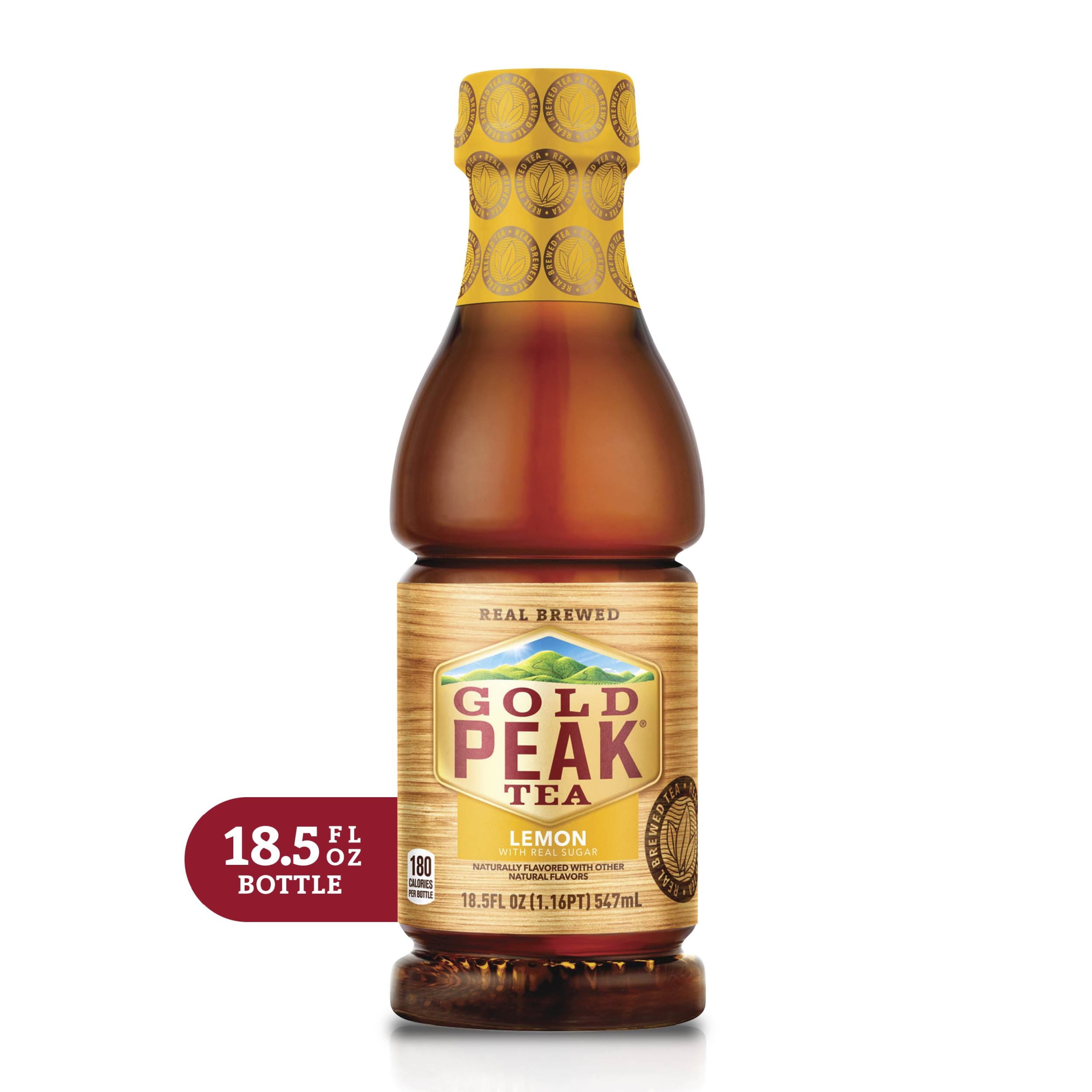 Gold Peak Lemon Sweetened Iced Tea Drink, 18.5 fl oz - Walmart.com ...