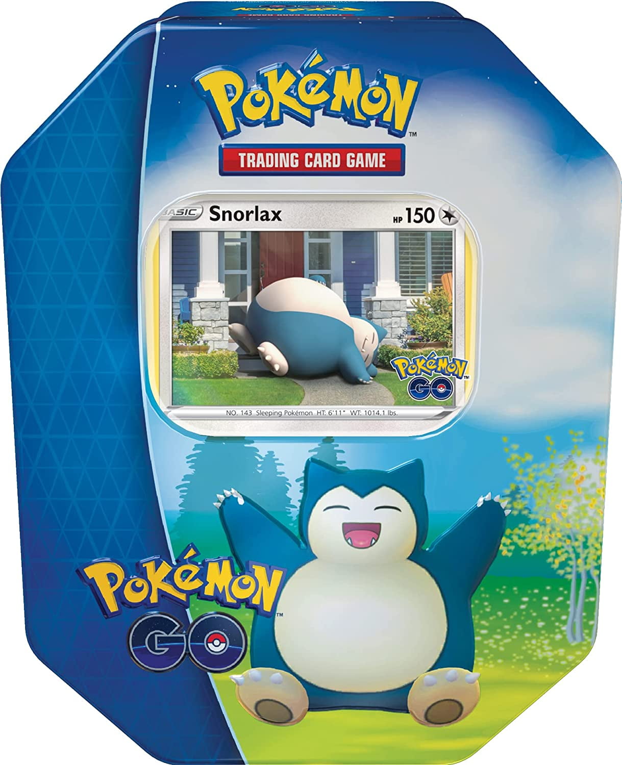 Pokemon TCG: Pokemon Go Shallow Tin - Snorlax - Walmart.com