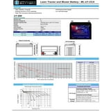 Free Shipping! ML-U1 12V 200CCA Battery for Exmark Quest 50 Lawn ...