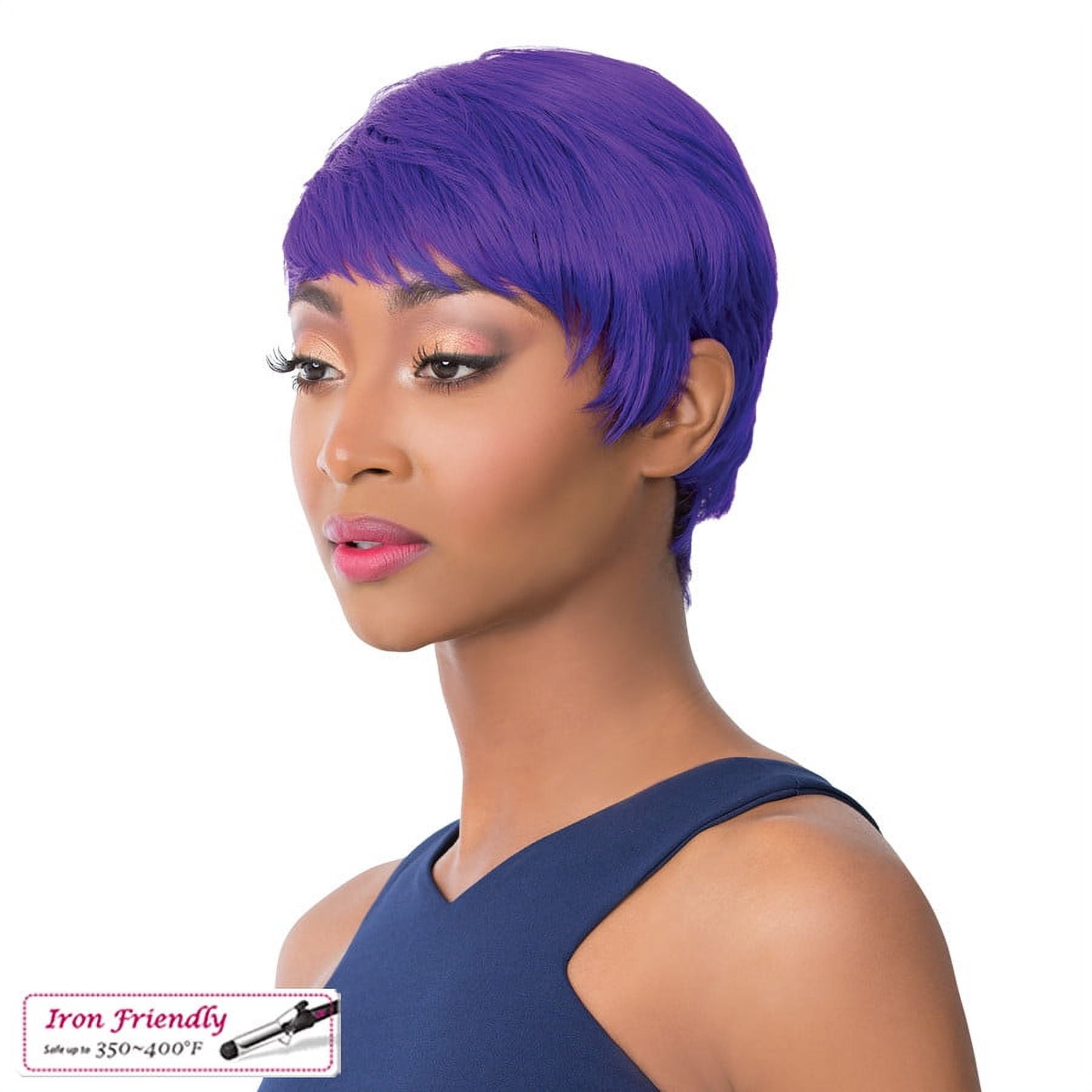 Dark Purple Pixie Cut