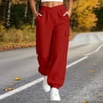 Axdhxbd Womens Cargo Sweatpants Baggy Cinch Bottom Athletic Joggers ...