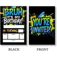 Bruh Birthday Party Invitations Supplies with Envelopes Set of 20 It's ...