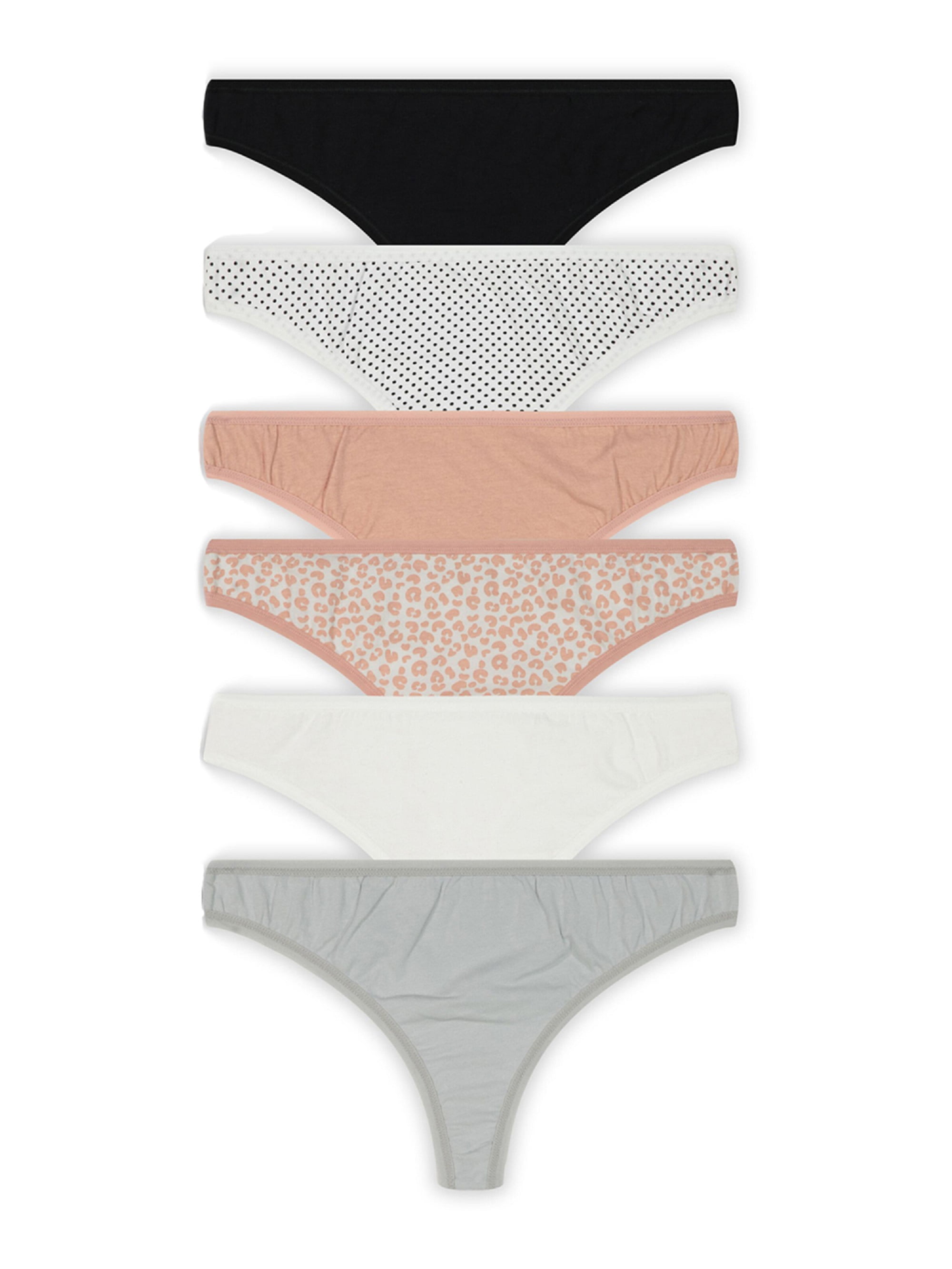 6-Pack Juniors Panties Hipster Thong Bikini String Cheeky Boyleg (2X ...