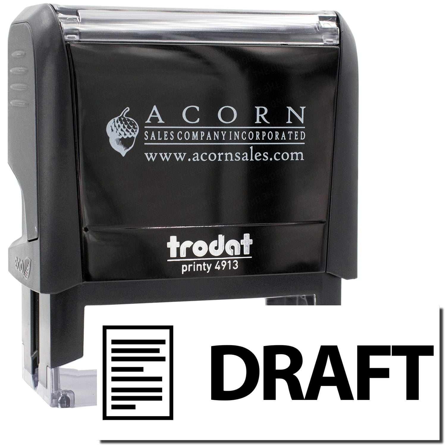 Large Self-Inking Draft with Letter Stamp, Trodat Printy 4913, Press ...