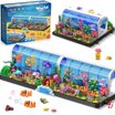 TOWER TUBES Stem Fort Building Kit - 510 Pieces for Kids 7+, Indoor and ...