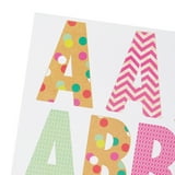 Sticko Solid Bright Multicolor Alphabet Vinyl Stickers, 97 Piece ...