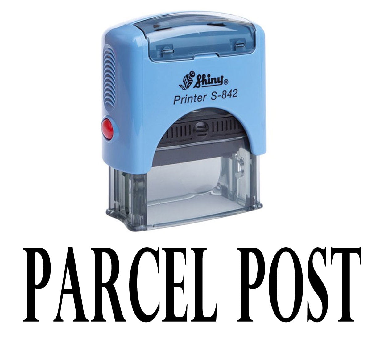 PARCEL POST Self Inking Rubber Stamp Office Stationary Custom Shiny ...