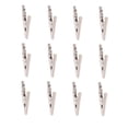 MUSEYA Silver Stainless Steel Alligator Clips for Home Use with Durable ...
