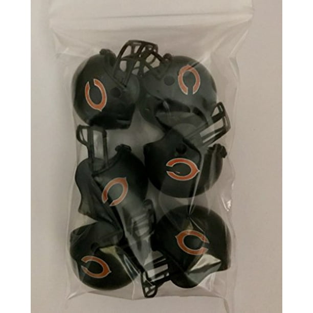 NFL 6 Pack Chicago Bears 2017 Helmet Mini Football 2" Inch Helmets ...