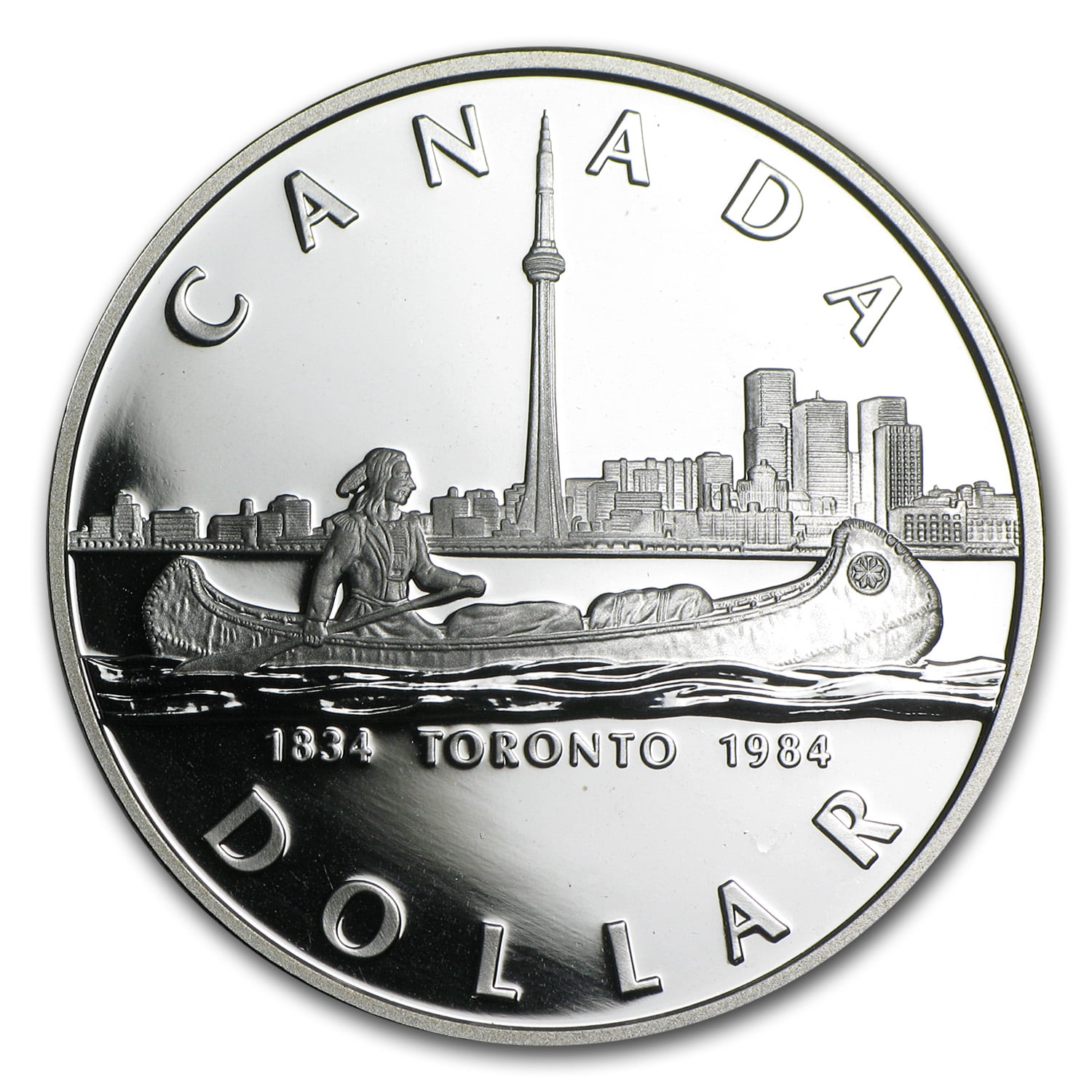 1984 Canada Silver Dollar Proof 150th Anniv Of Toronto Walmart