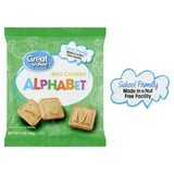 Great Value Alphabet Mini Cookies, 1 oz, 12 Count - Walmart.com