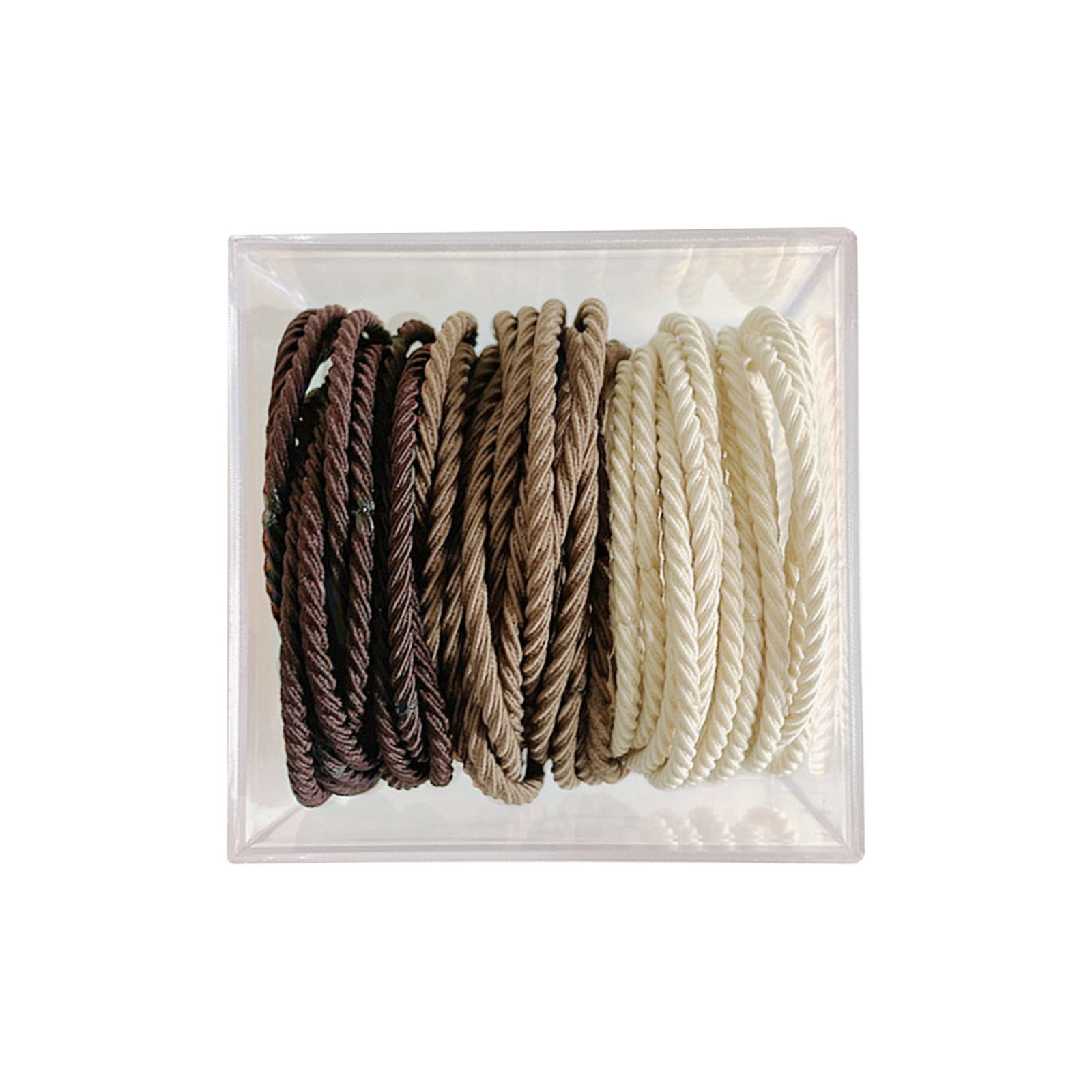 SEMIMAY Leather Band High Elasticity Durable Hair Binding Rope Female ...