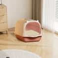 RKSTN Litter Box Cat Litter Basin Super Large Fully Enclosed Toilet ...