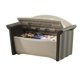 Rubbermaid Outdoor Patio Storage Bench, Resin, Olive & Sandstone ...