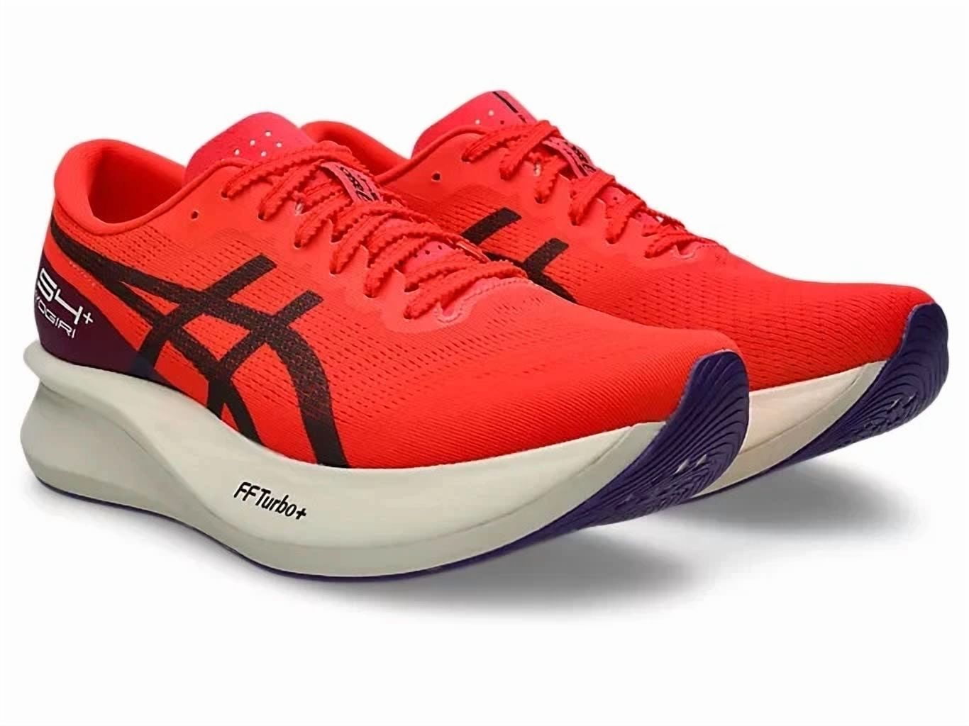 ASICS S4+ YOGIRI 1013A158 600 Flash Red Carrier Grey Running Shoes ...