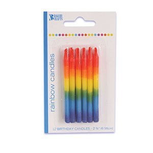 NATIONAL CAKE SUPPLY - Rainbow Happy Birthday Candles | Walmart Canada